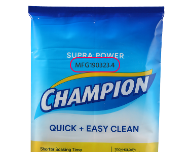 Contact Test - Champion Supra Power Detergent